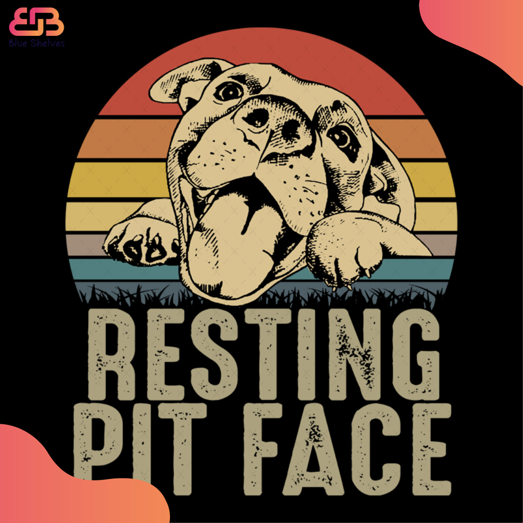 Resting Pit Face Svg, Animal Svg, Pit Face Svg, Pitbull Svg, - Inspire ...