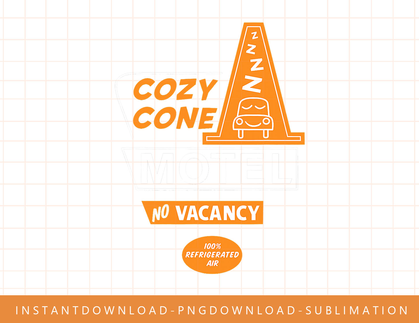 Disney Pixar Cars on the Road Cozy Cone Motel png, sublimate | Inspire ...