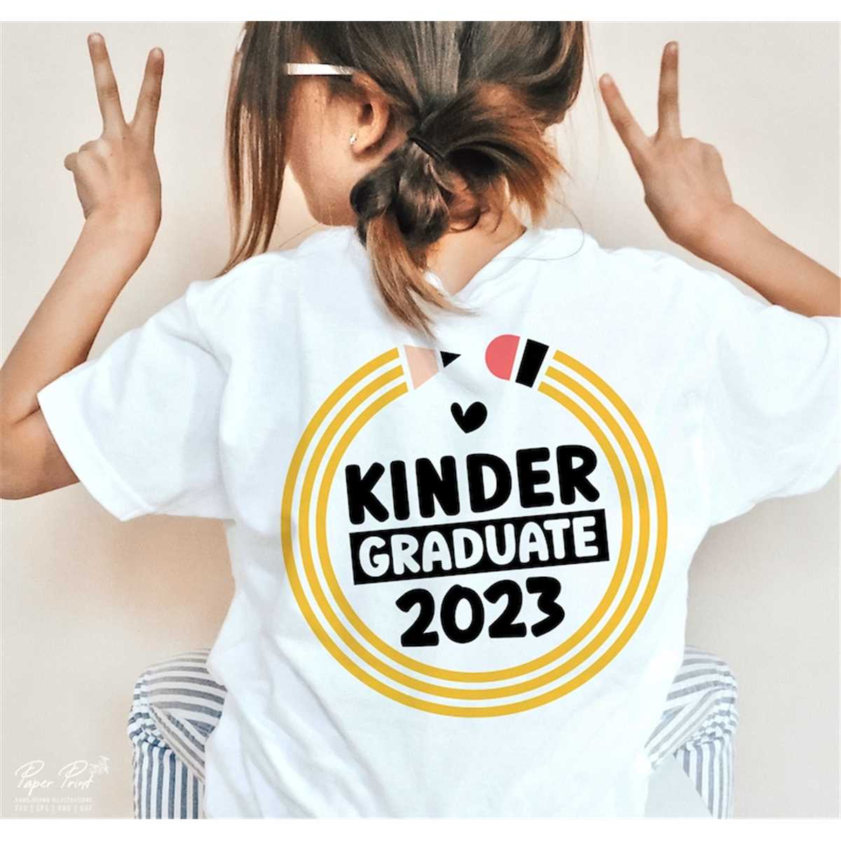 Kinder Graduate 2023 SVG PNG, Kindergarten SVG, Kindergarten | Inspire ...