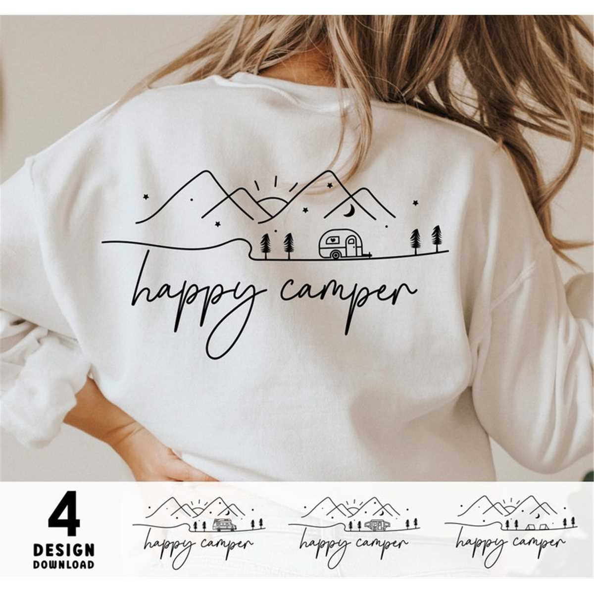 Happy camper svg, Adventure svg, camping life svg, Camper sv - Inspire Uplift
