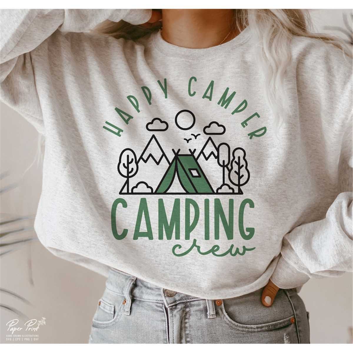Happy Camper Svg, Camping Crew Svg, Camping Svg, Adventure S | Inspire Uplift