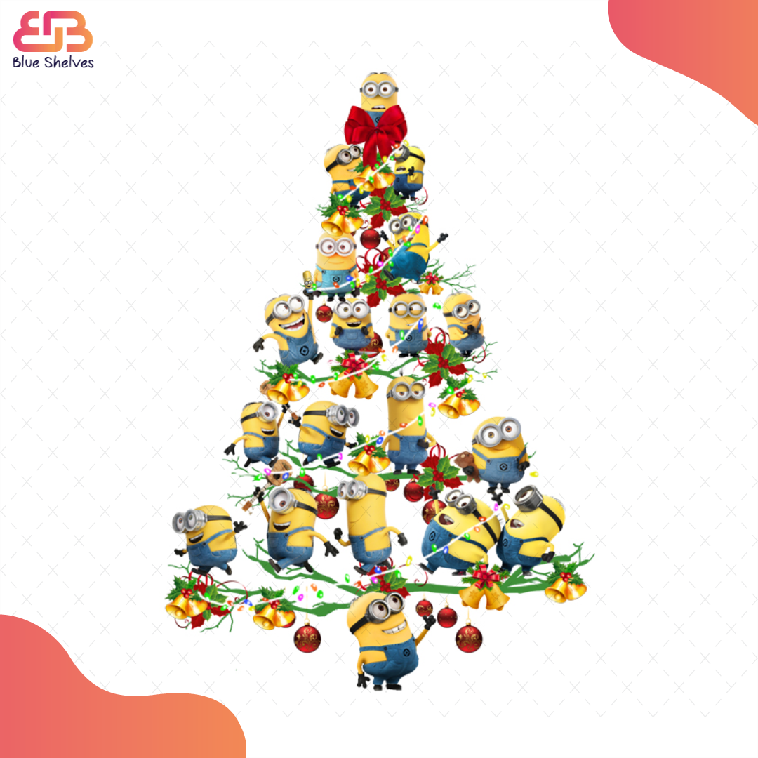 Minions Christmas Tree Svg, Cartoon Svg, Minions Svg, Christ | Inspire ...