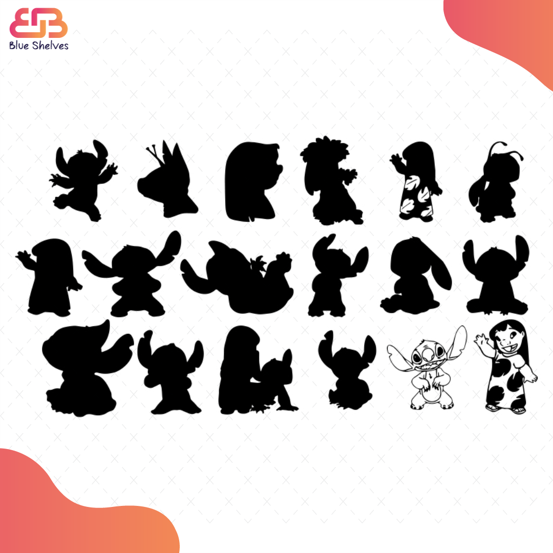 Lilo And Stitch Bundle Svg, Disney Svg, Lilo Svg, Stitch Svg | Inspire ...