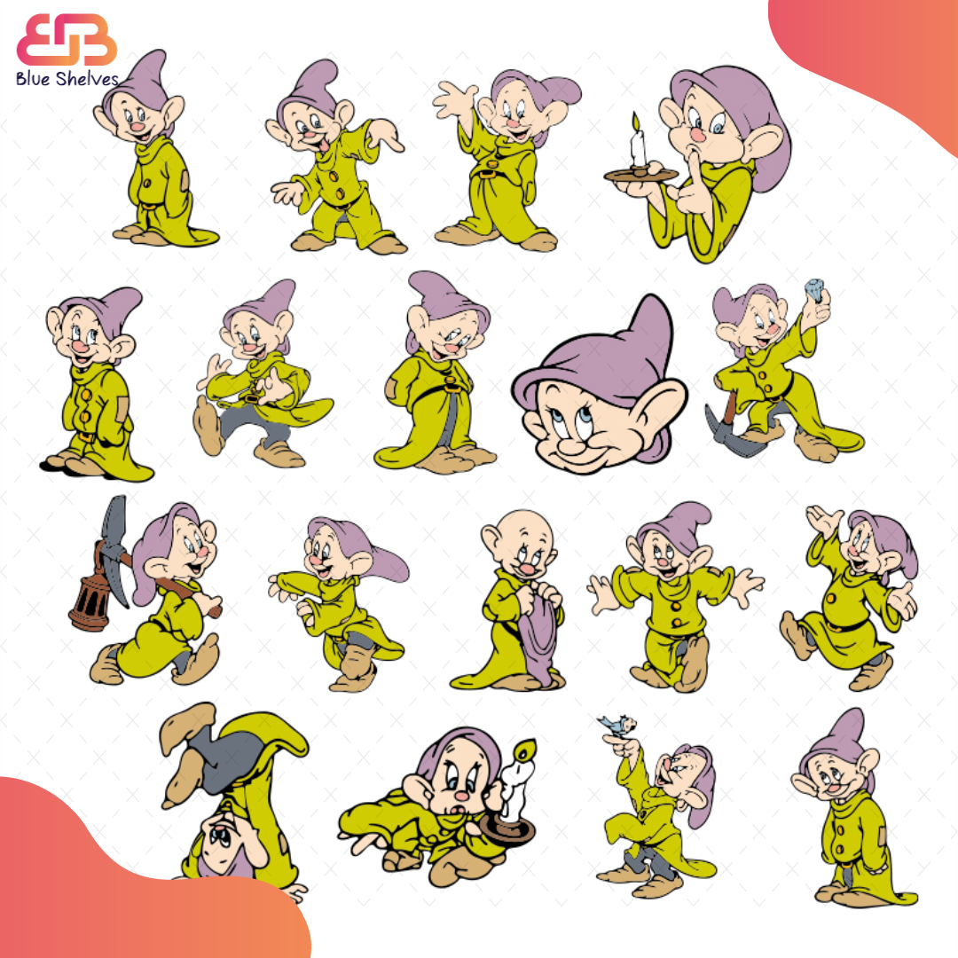 Dwarfs Bundle Svg, Disney Svg, Seven Dwarfs Svg, Snow White - Inspire ...