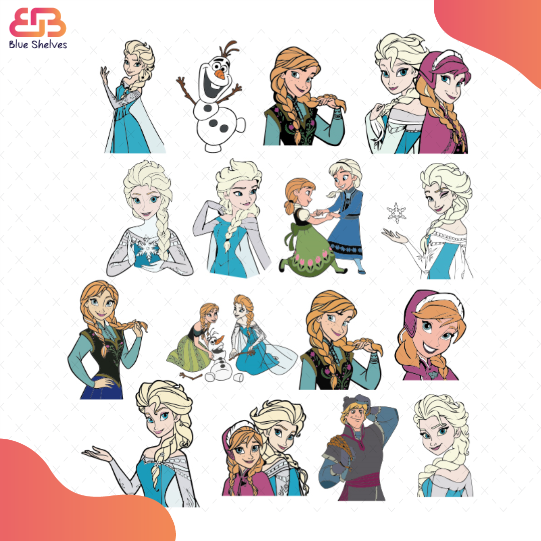 Frozen Queen Bundle Svg, Disney Svg, Elsa Svg, Anna Svg, Ola | Inspire Uplift