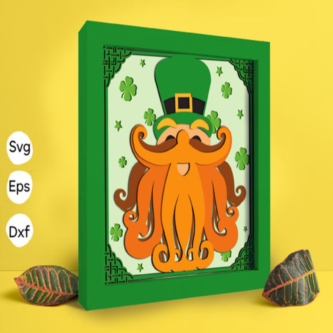 Lucky Leprechaun Papercut Light Box - Inspire Uplift