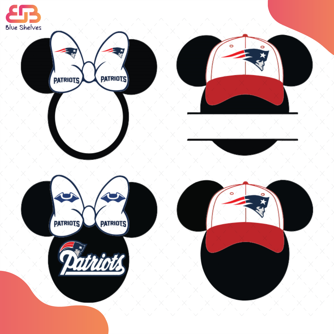 New England Patriots Nfl Mickey Monogram Svg, Sport Svg, New | Inspire ...