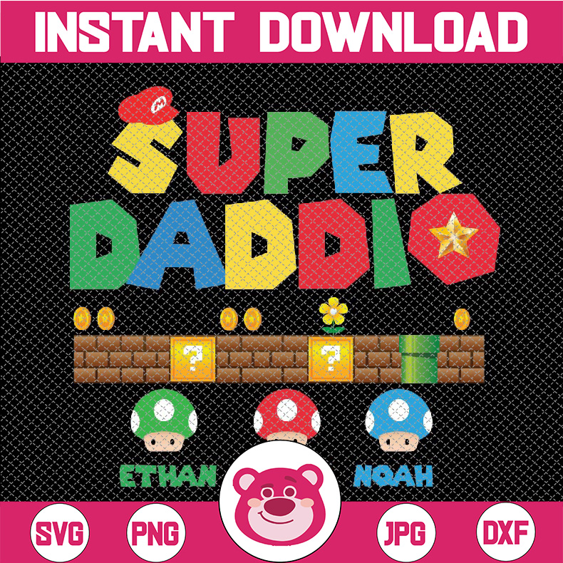 Personalized Super Daddio Game Png, Father's day Png, Custom | Inspire ...