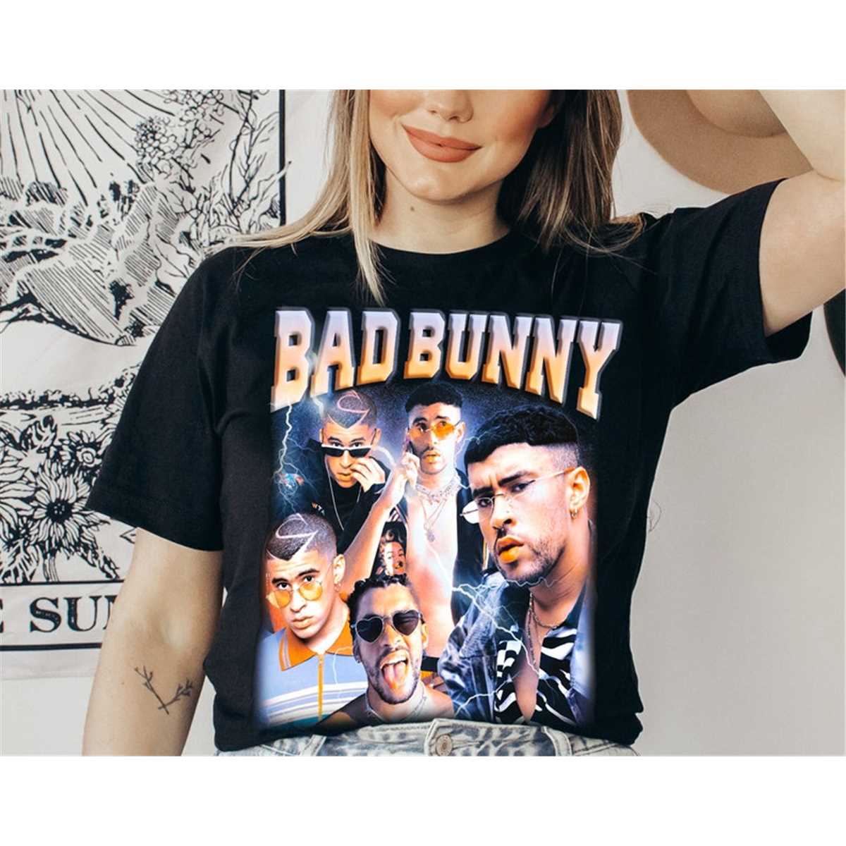 Bad Bunny Vintage Merch, Bad Bunny T Shirt, Unisex Shirt, Me | Inspire ...