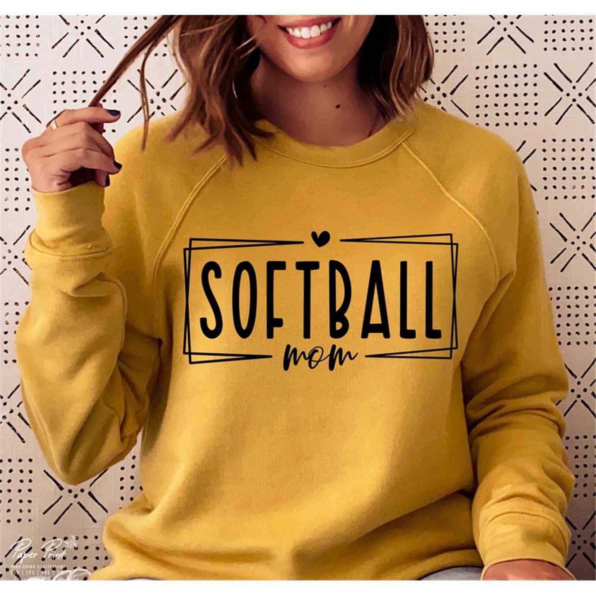 Softball Mom SVG, Softball Mom Shirt SVG, Softball SVG, Soft | Inspire ...