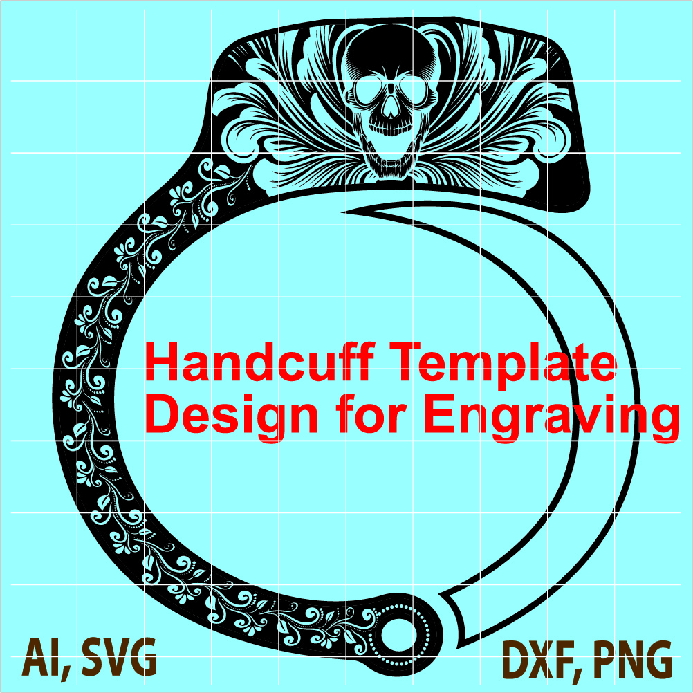 Handcuff Template Design vector file | Inspire Uplift
