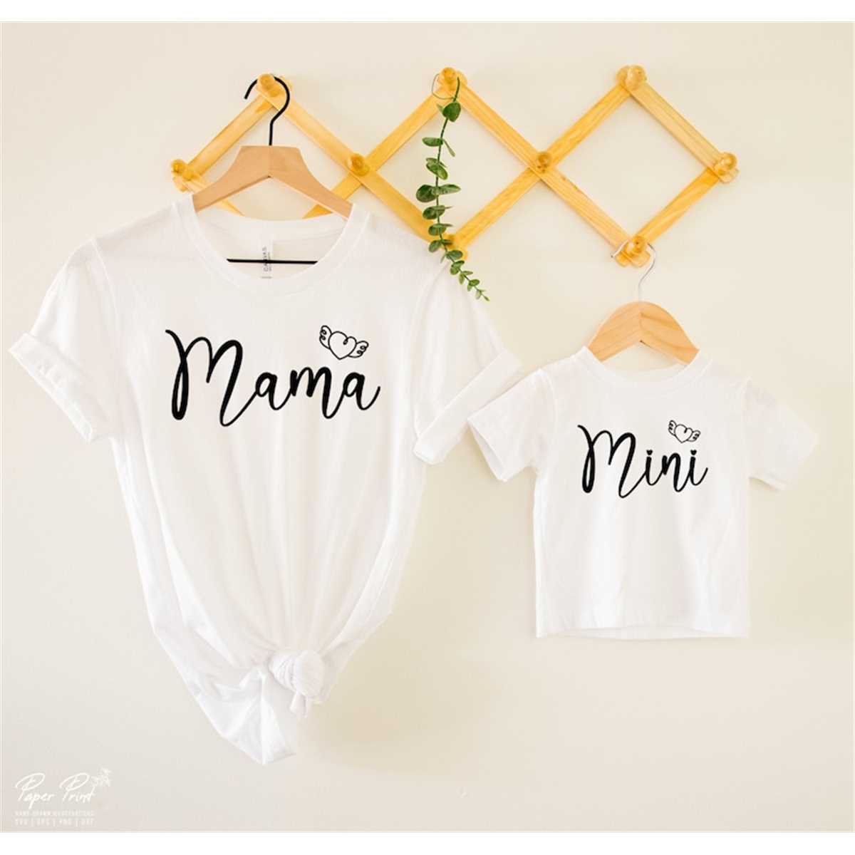 Mama and Mini Svg, Mom and Daughter Svg, Mommy and Me Svg, M | Inspire ...