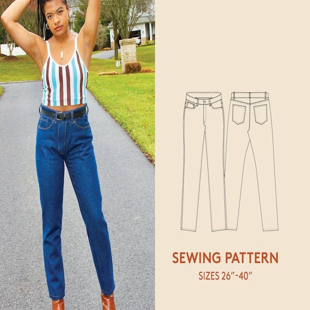 Jeans Sewing Pattern | Inspire Uplift