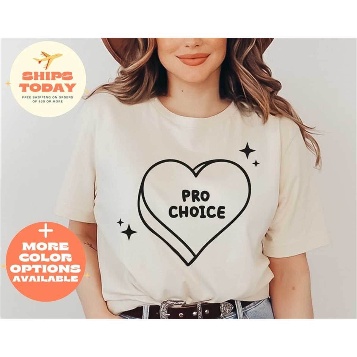Pro Woman Pro Choice Shirt, Hand Written Text Feminist Tshir | Inspire ...