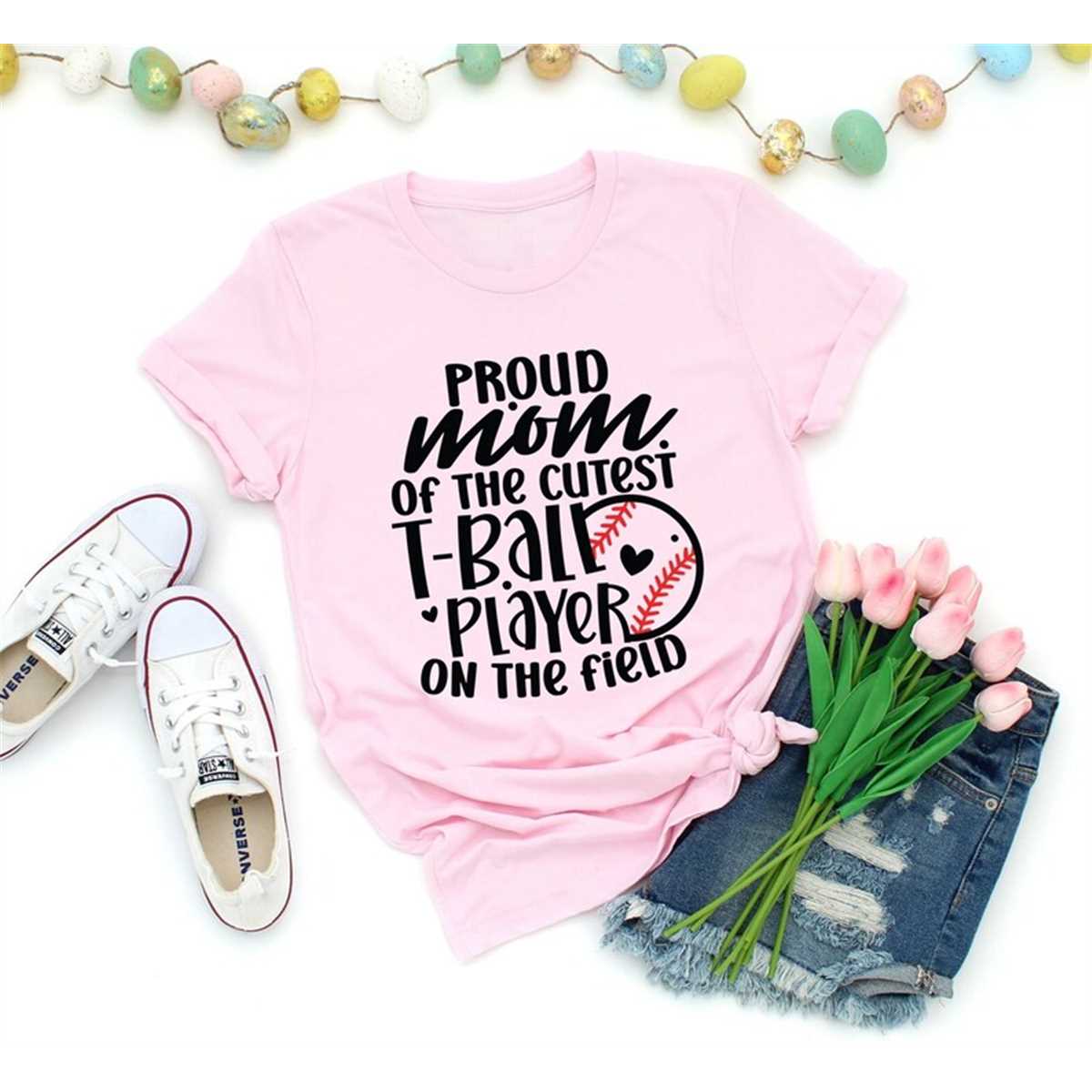 Proud Mom Of The Cutes T-Ball Player On The Field,Baseball S | Inspire ...