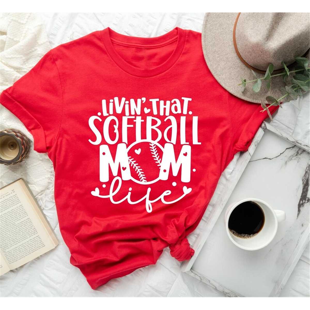 Living That Softball Mom Life Shirt,Proud Mom,Mom Matching,S | Inspire ...