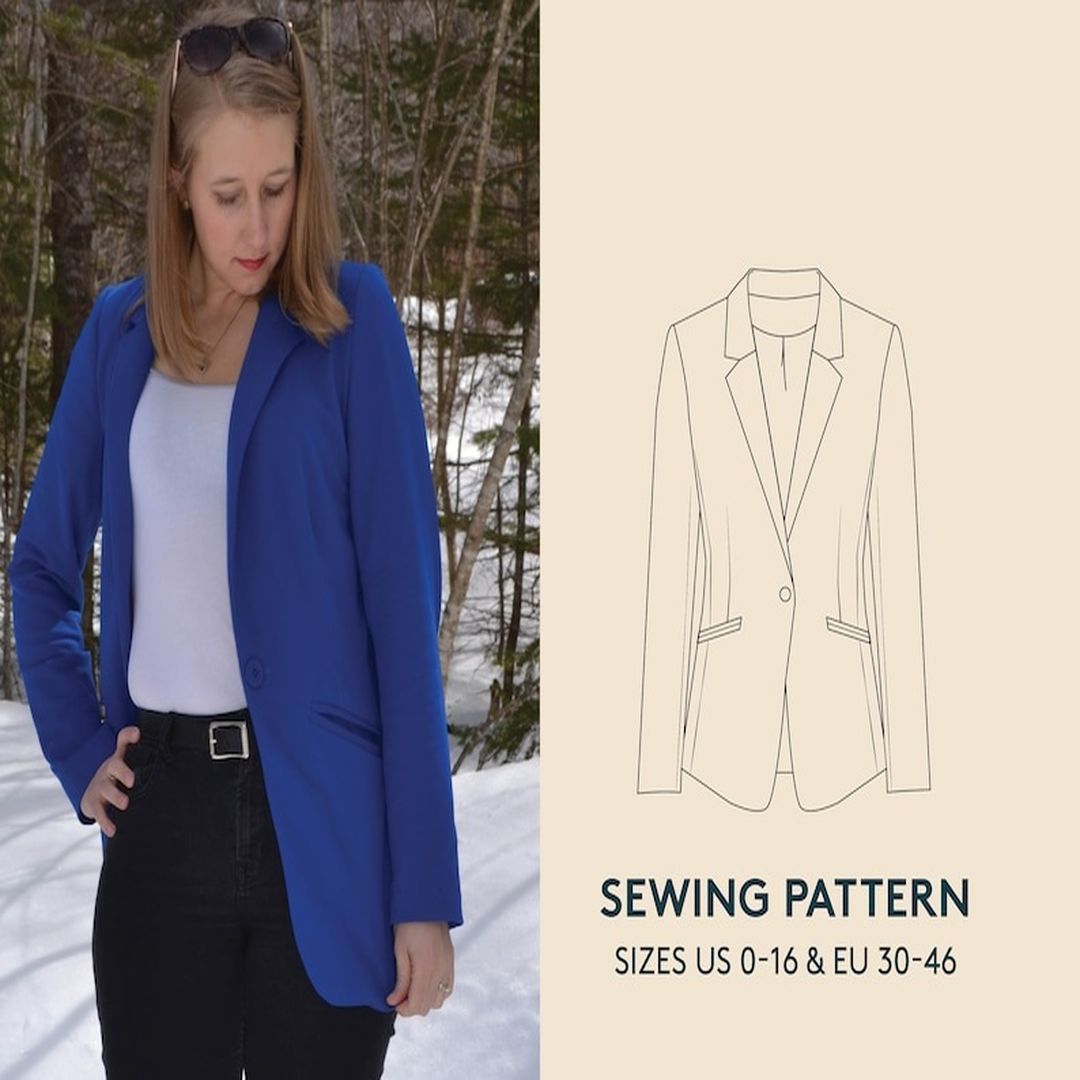 Jacket sewing pattern for women's sizes US 0-16 and Euro 30- | Inspire ...