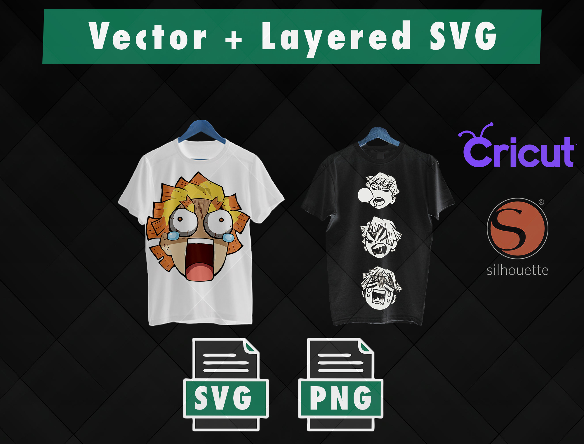 Anime demon slayer svg , fichiers vectoriels Anime, Anime pn | Inspire ...