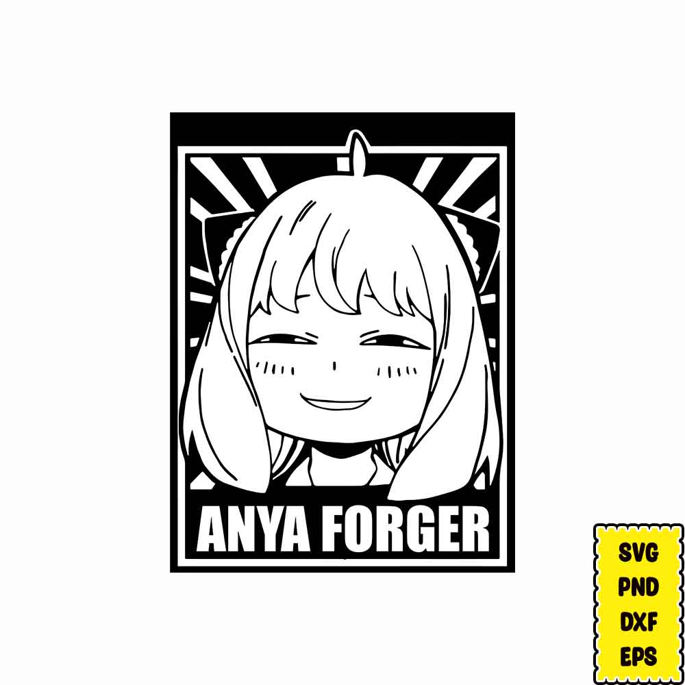 Anya Forger Big File Anime bundle SVG | Manga bundle Svg | C - Inspire ...