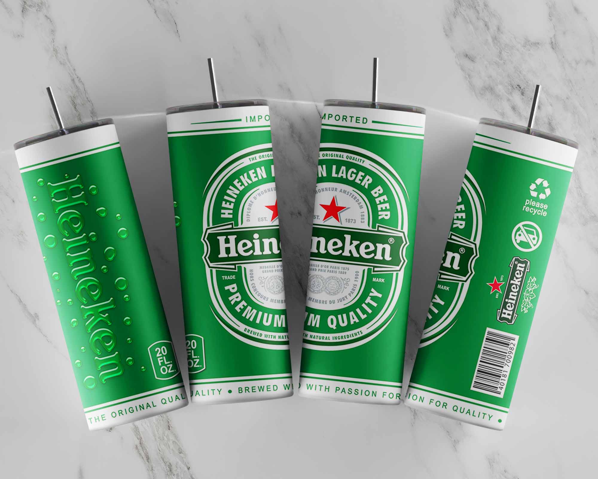 Heineken tumbler design, Heineken sublimation, Beer Design F - Inspire ...