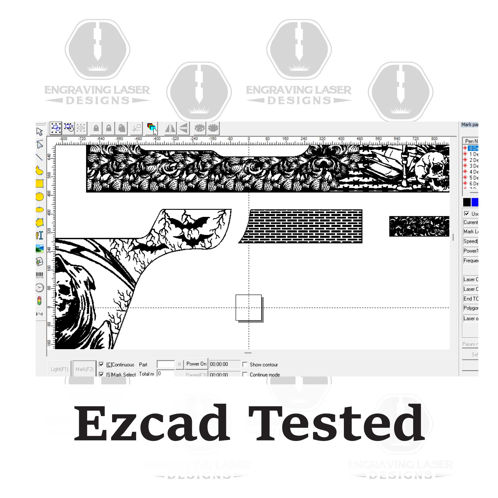 This Engraving Laser Designs Glock 17 Skull Design - Inspire Uplift