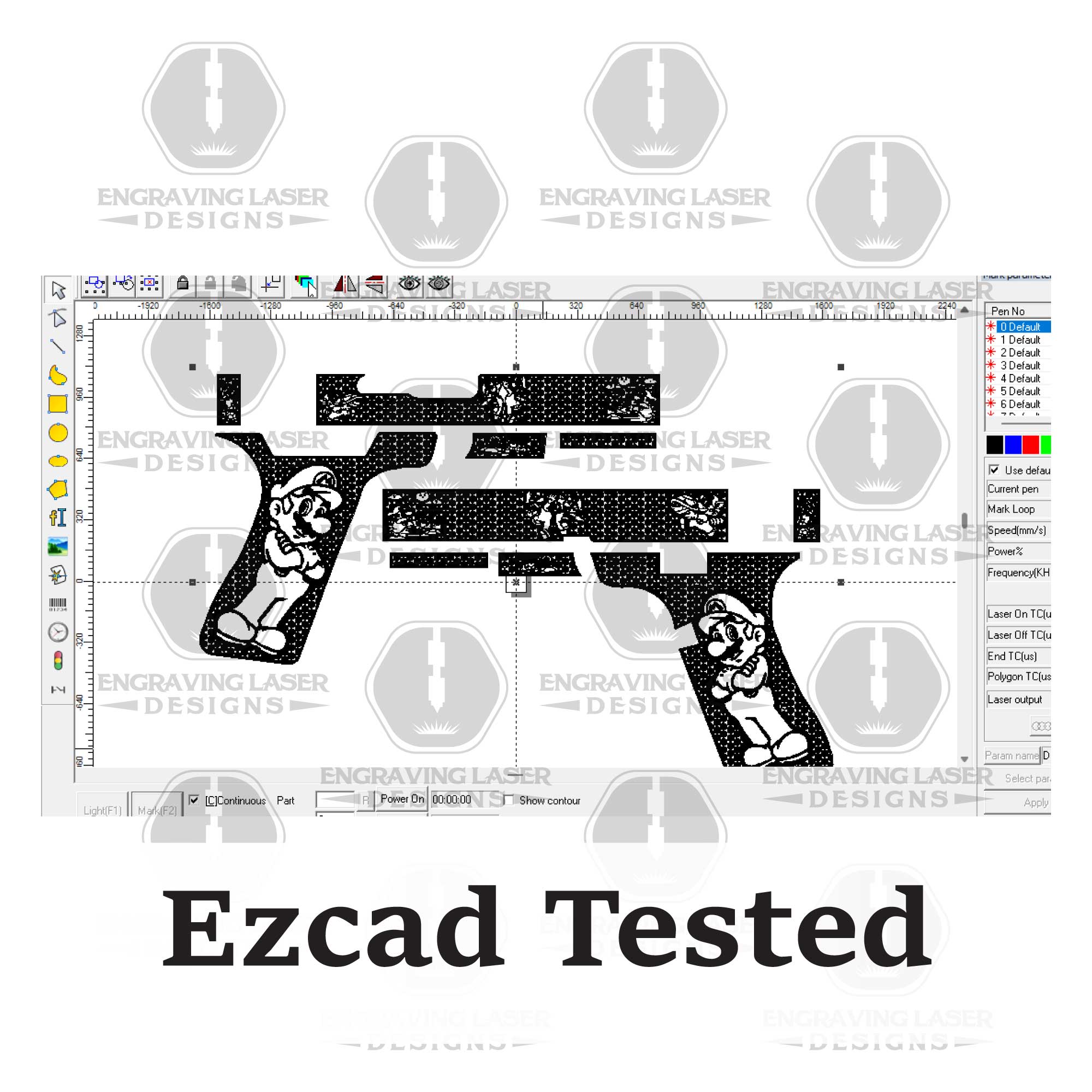 This Engraving Laser Designs Glock 17 Super mario & Pattern | Inspire ...