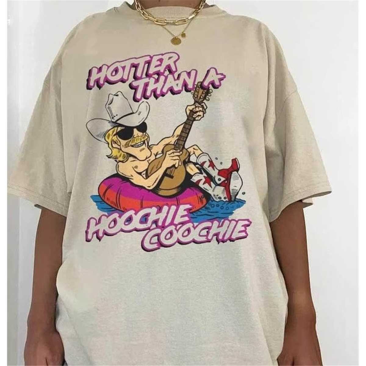 Alan Jackson Tour Shirt, Vintage Hotter Than A Hoochie Cooch | Inspire ...
