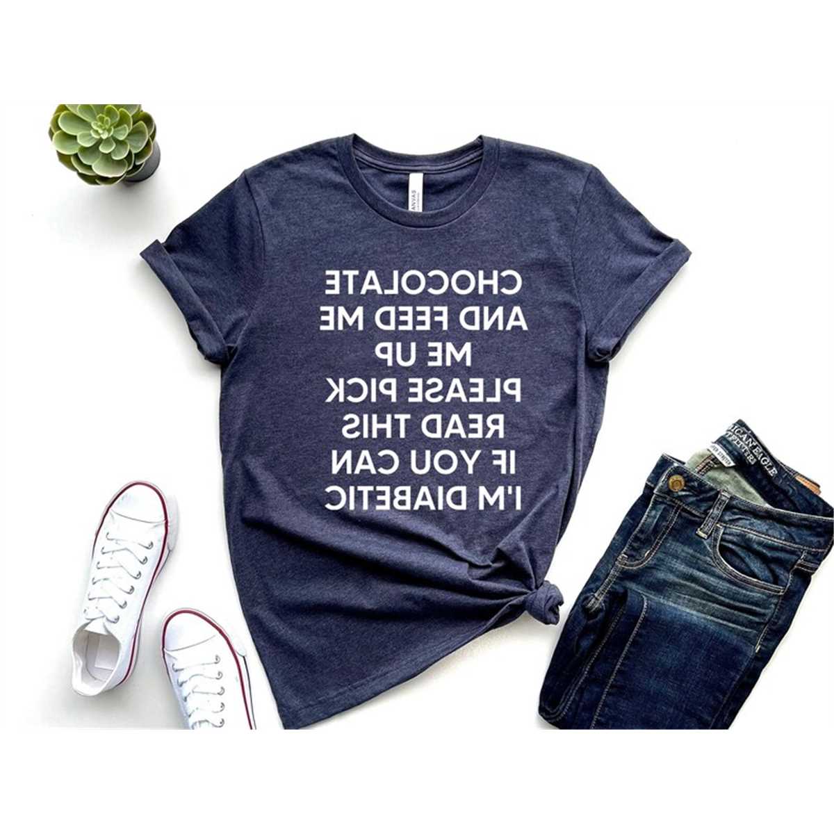 Funny Upside Down Diabetic Quote Type 1 Gift Passed Out Diab | Inspire ...