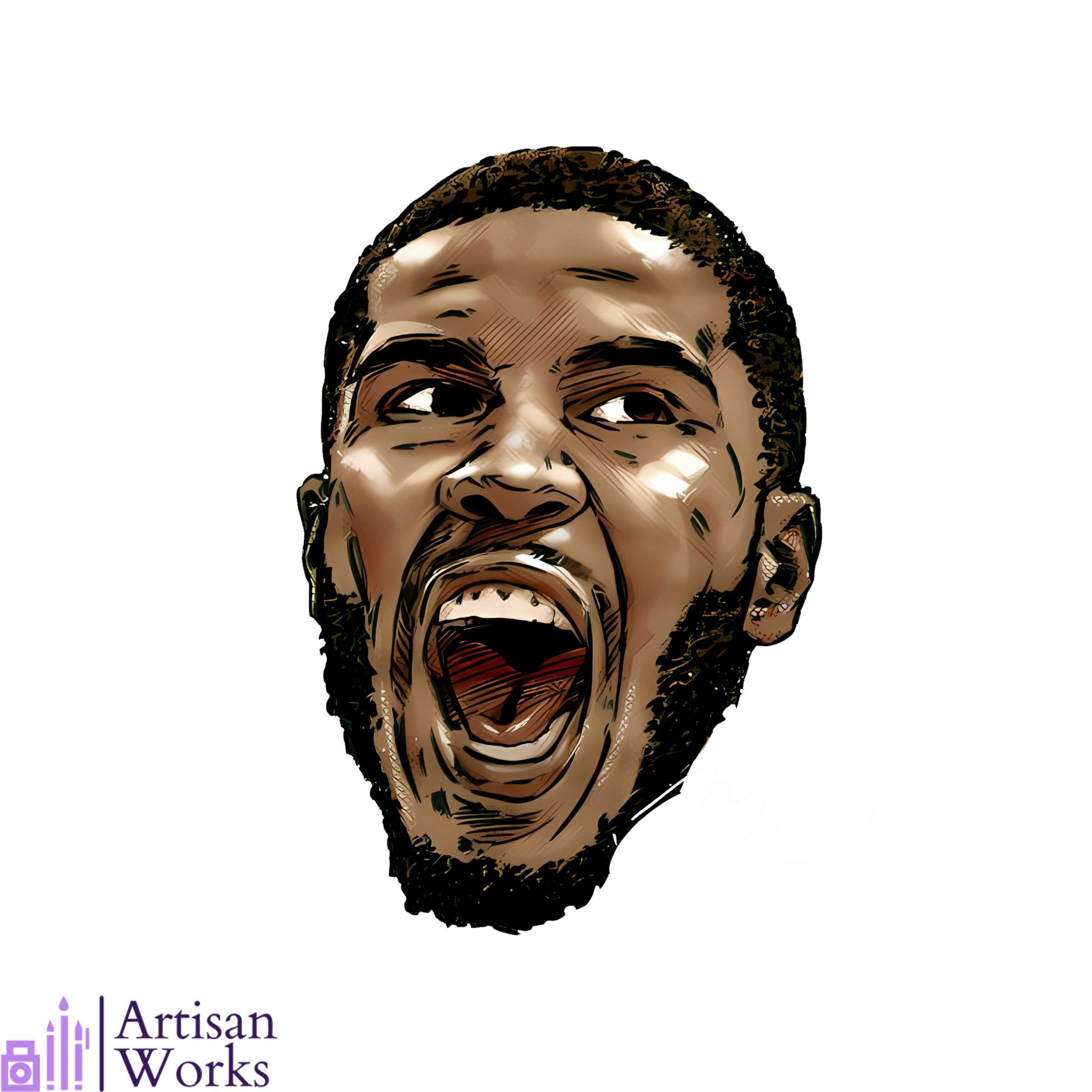 Jayson Tatum Face Png Silhouette Sublimation Files | Inspire Uplift