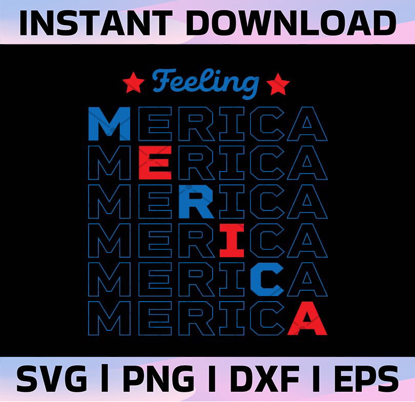 Feeling Merica SVG, Merica clipart, 4th of July SVG, Fourth - Inspire ...