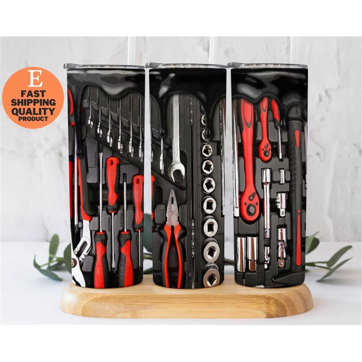 Mechanic Tumbler For Men, 20oz Skinny Tumbler, Custom Made H - Inspire ...