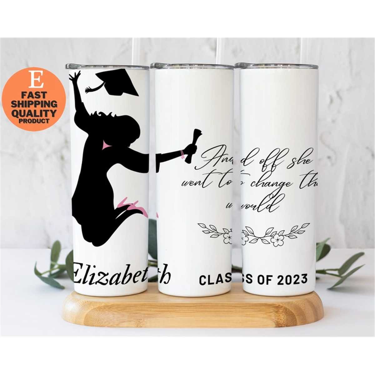 Personalized Graduation Tumbler, Inspirational Graduation Gi - Inspire ...