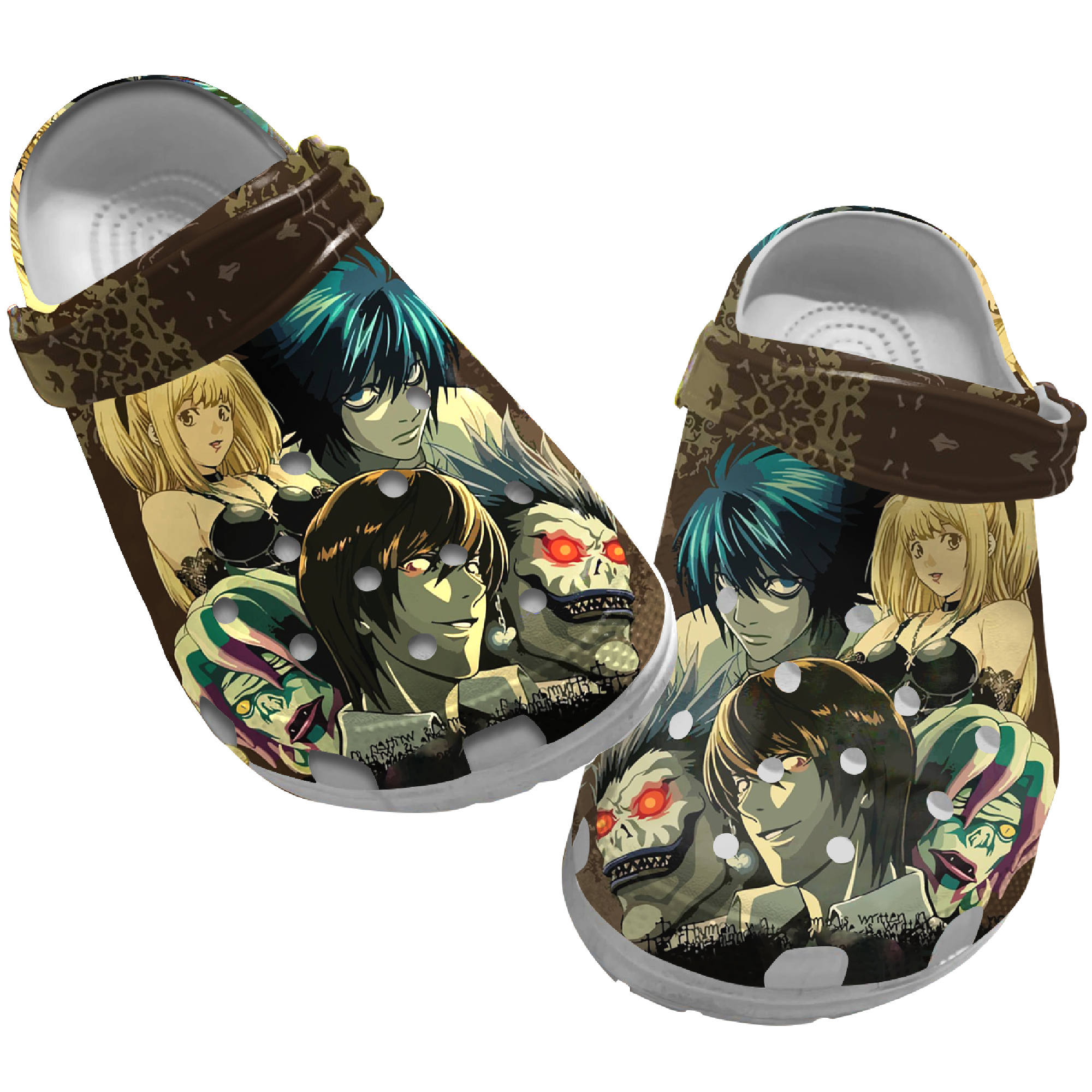 Death Note Clog Shoes Unisex, Death Note Crocs, Anime Crocs, - Inspire ...