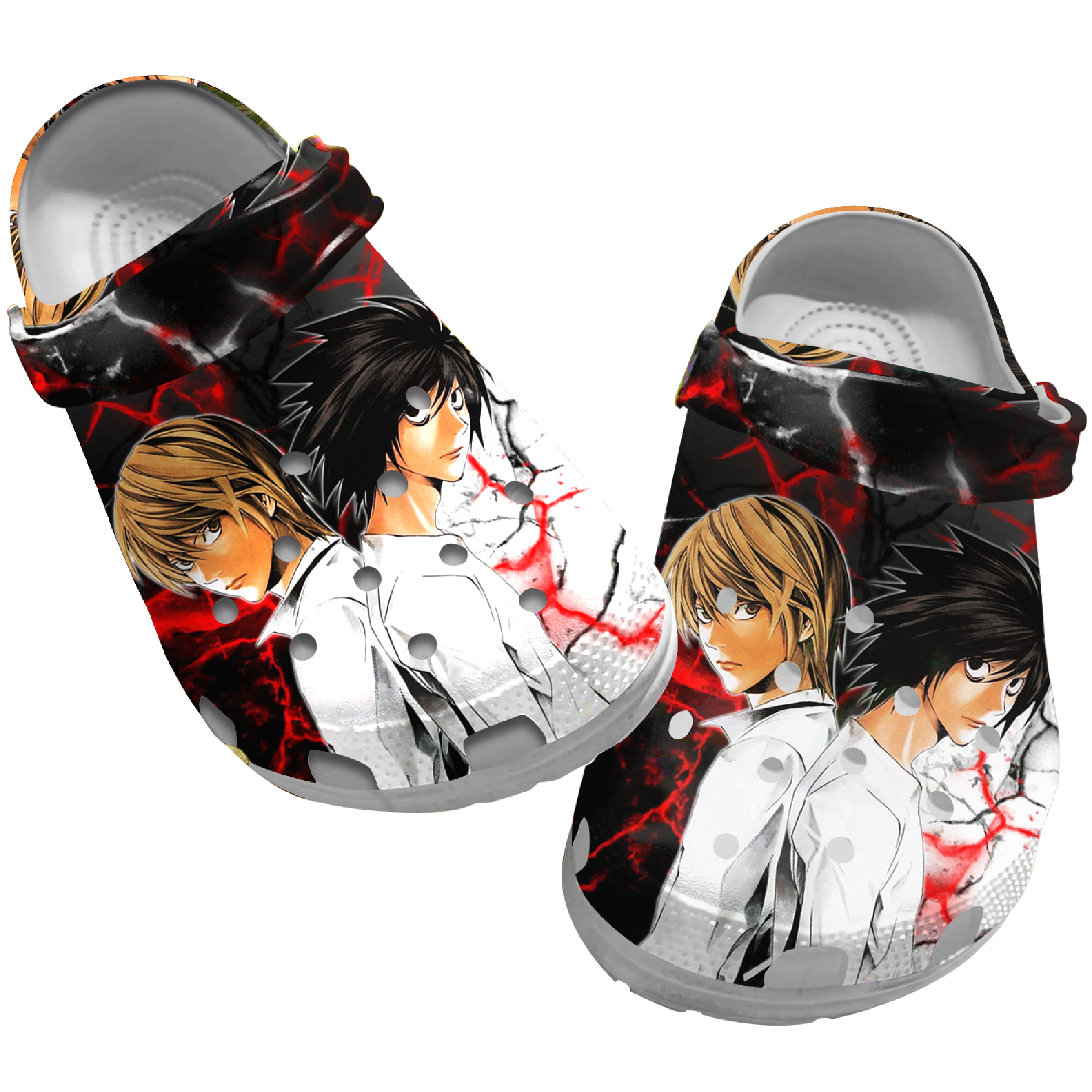 Death Note Clog Shoes Unisex, Death Note Crocs, Anime Crocs, - Inspire ...