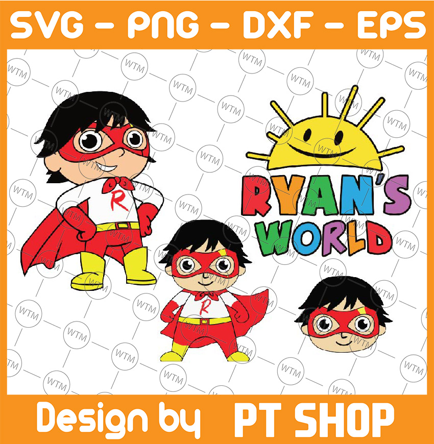 Ryans World Characters PNG SVG JPG Digital downloads, Birthd | Inspire ...