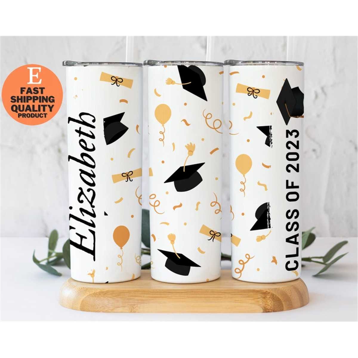 Personalized Graduation Tumbler with Name and Year, 20oz Sta | Inspire ...