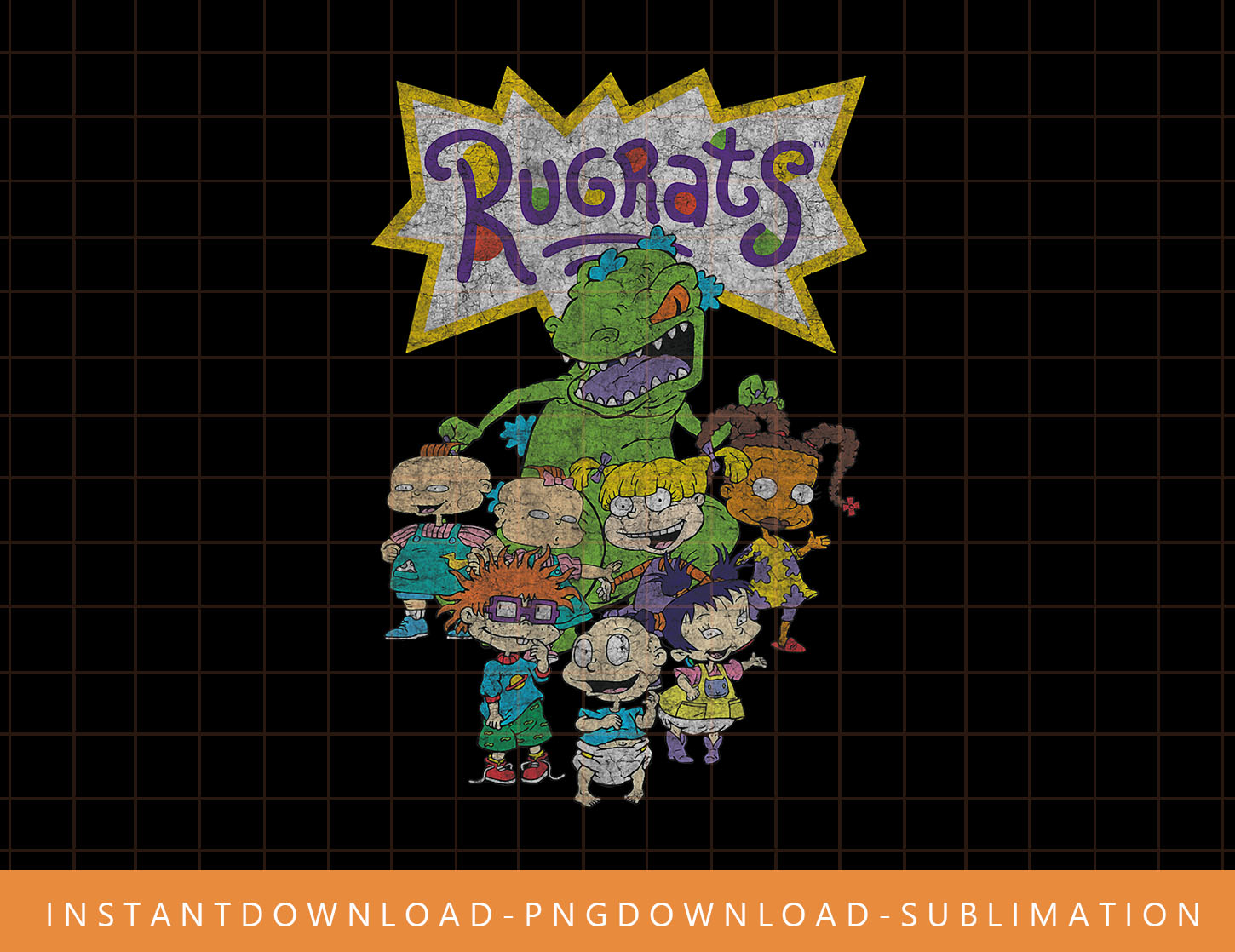 Nickelodeon Rugrats Character Group Graphic png, sublimate, | Inspire ...