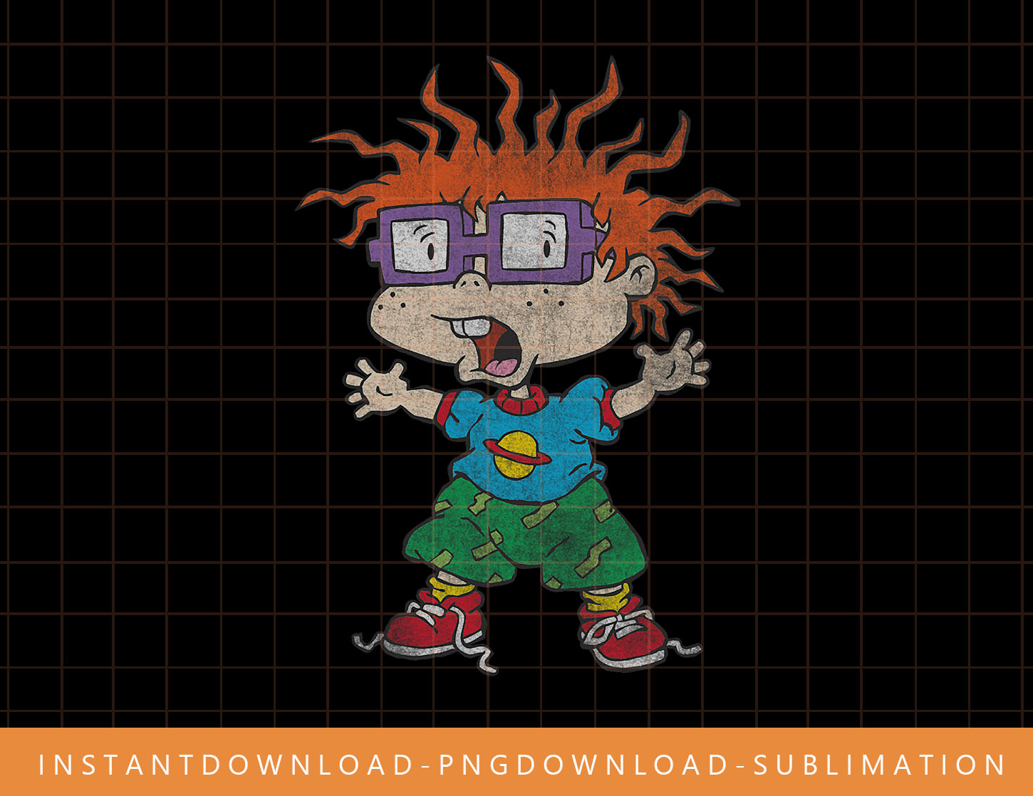 Nickelodeon Rugrats Chuckie Feature Character png, sublimate | Inspire ...