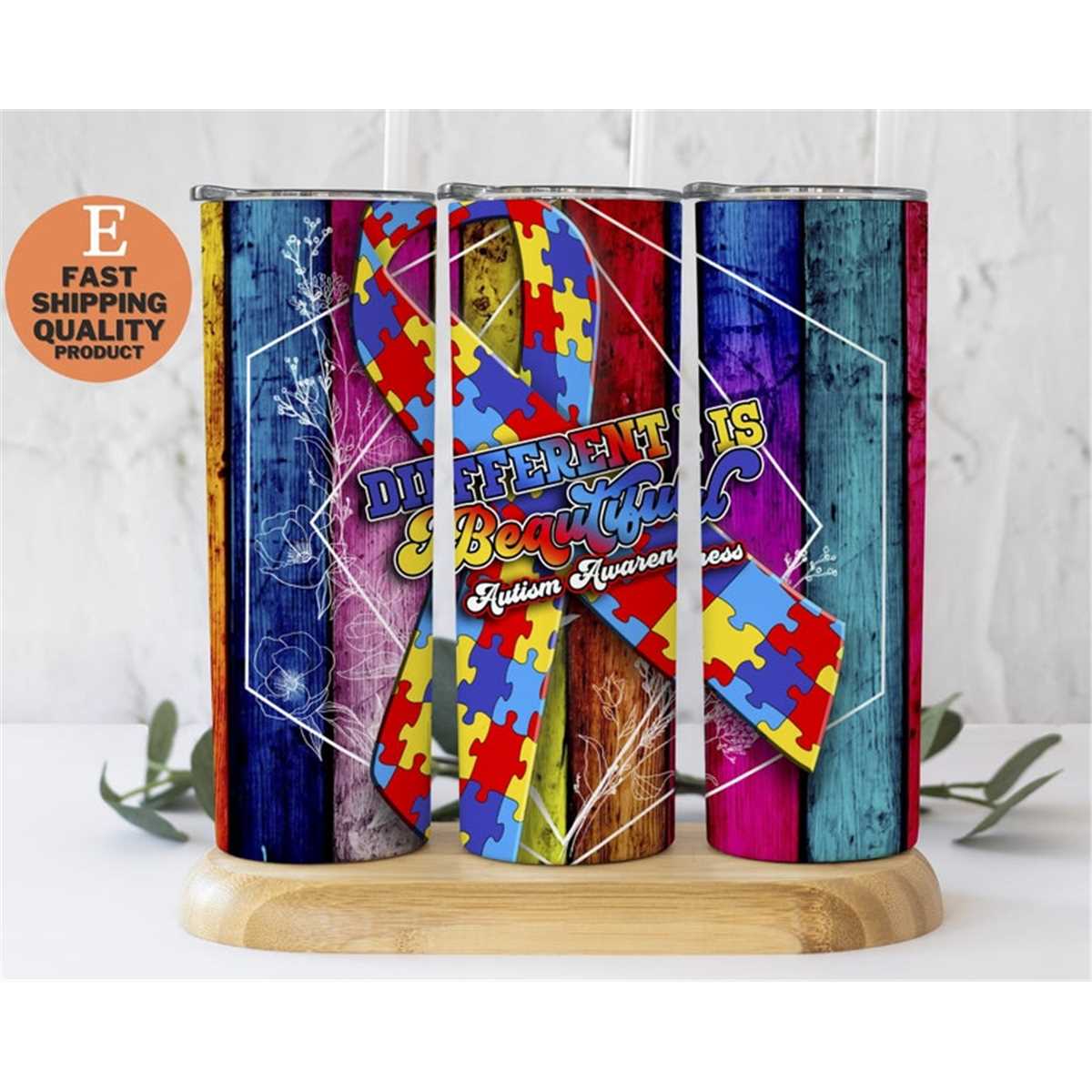 Beautiful Tumbler Celebrating Autism Differences - A Unique | Inspire ...
