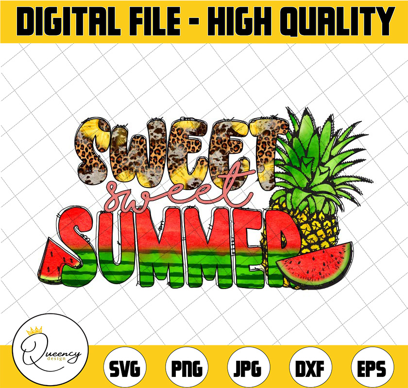 Sweet Summer PNG, Watermelon Pineapple PNG , Leopard, Waterm - Inspire ...