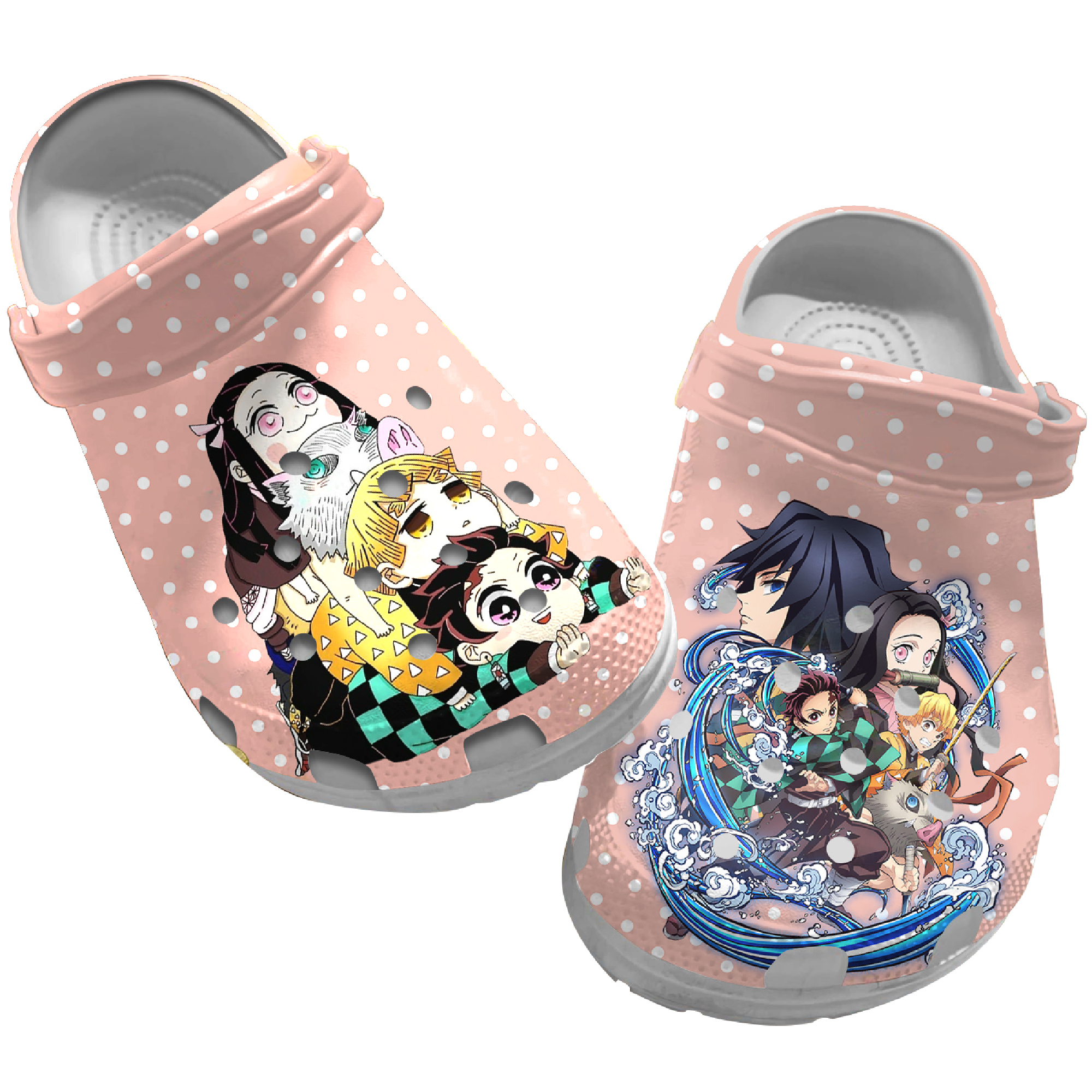 Lovely Characters Chibi Demon Slayer Clog Shoes Unisex, Demo - Inspire ...