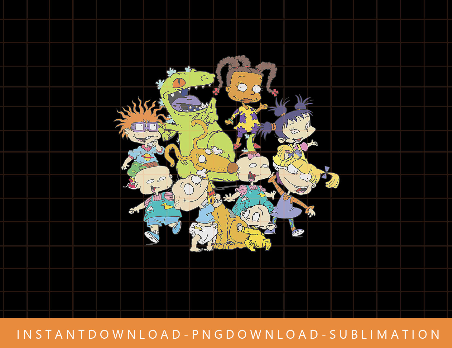 Nickelodeon Rugrats Reptar and Friends Good Times png, subli | Inspire ...