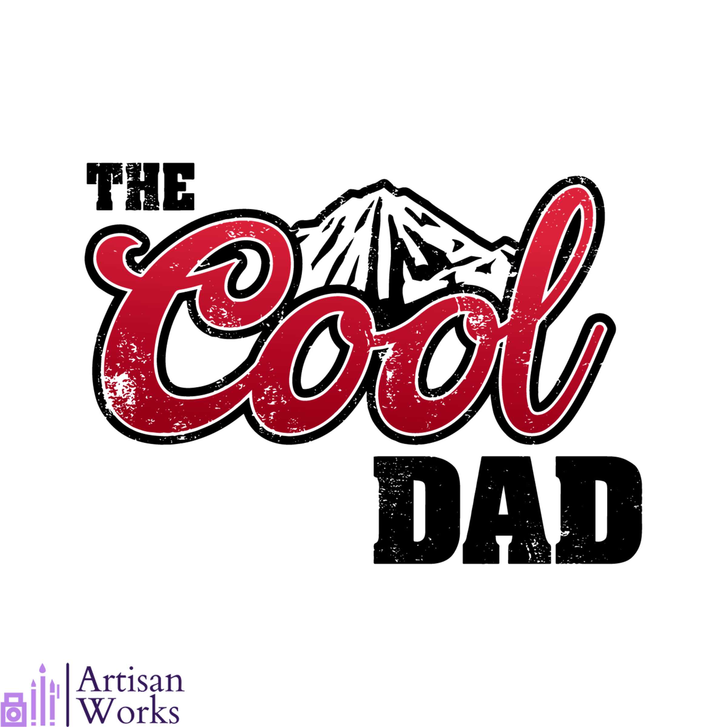 The Cool Dad Best Dad Ever SVG Graphic Design Files | Inspire Uplift