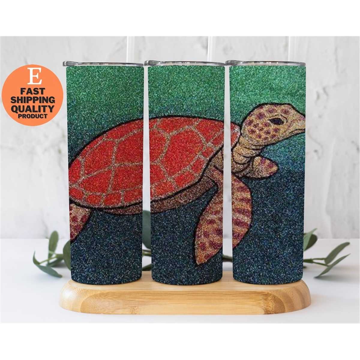 Sea Turtles Sublimation Tumbler, Glitter Turtle, Glitter Oce - Inspire ...