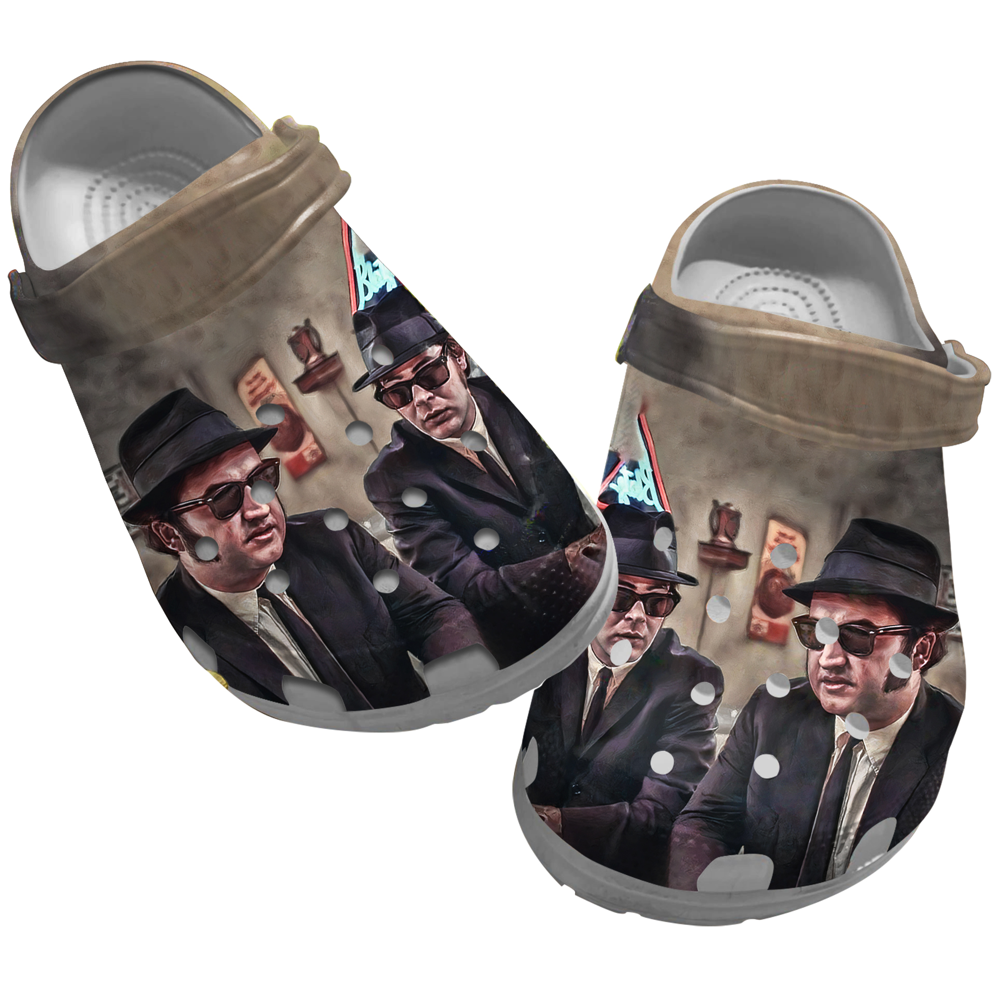 Classic Photo Movie Crocs, The Blues Brothers Clog Shoes Uni | Inspire ...