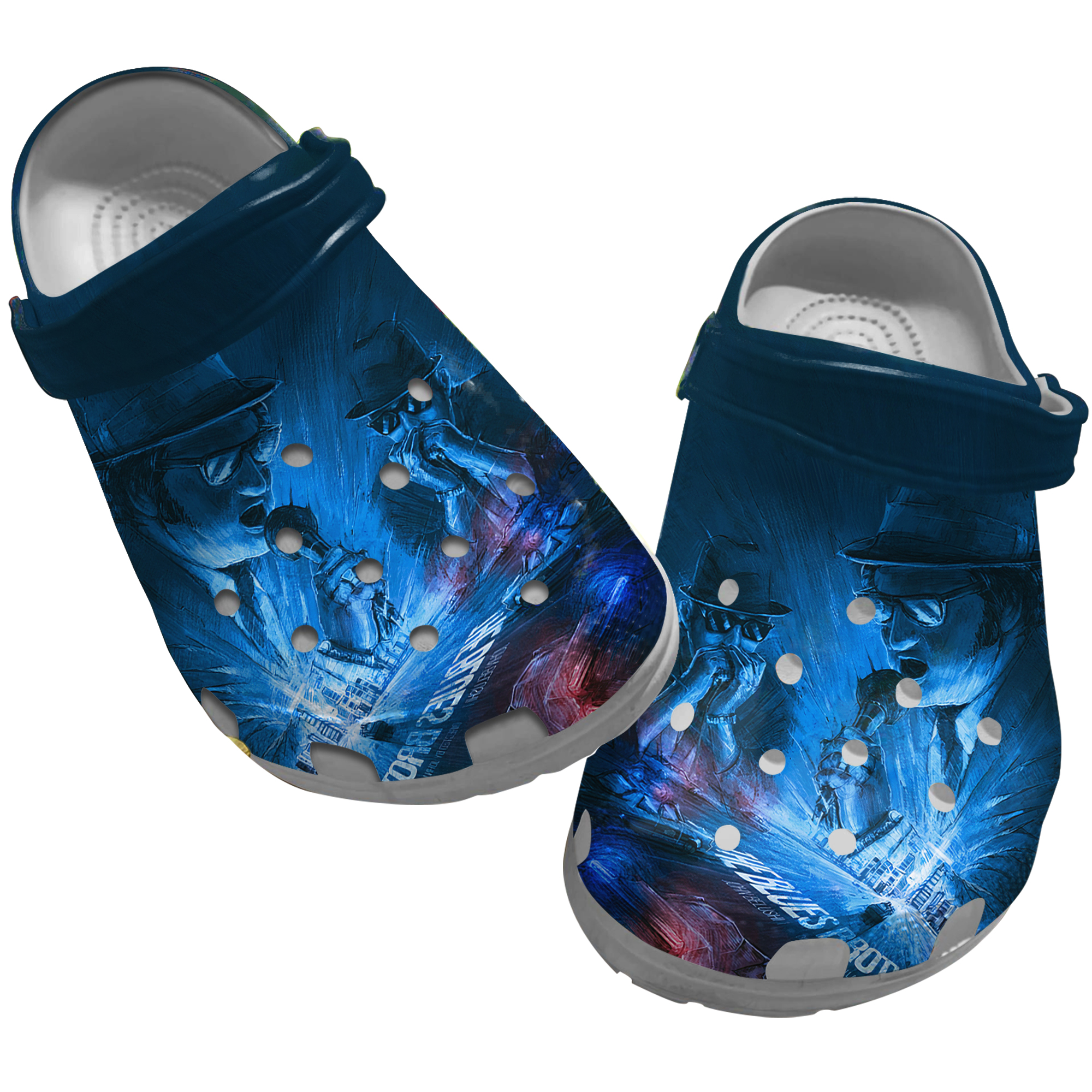 Graphic Musical Movie Crocs, The Blues Brothers Clog Shoes U - Inspire ...