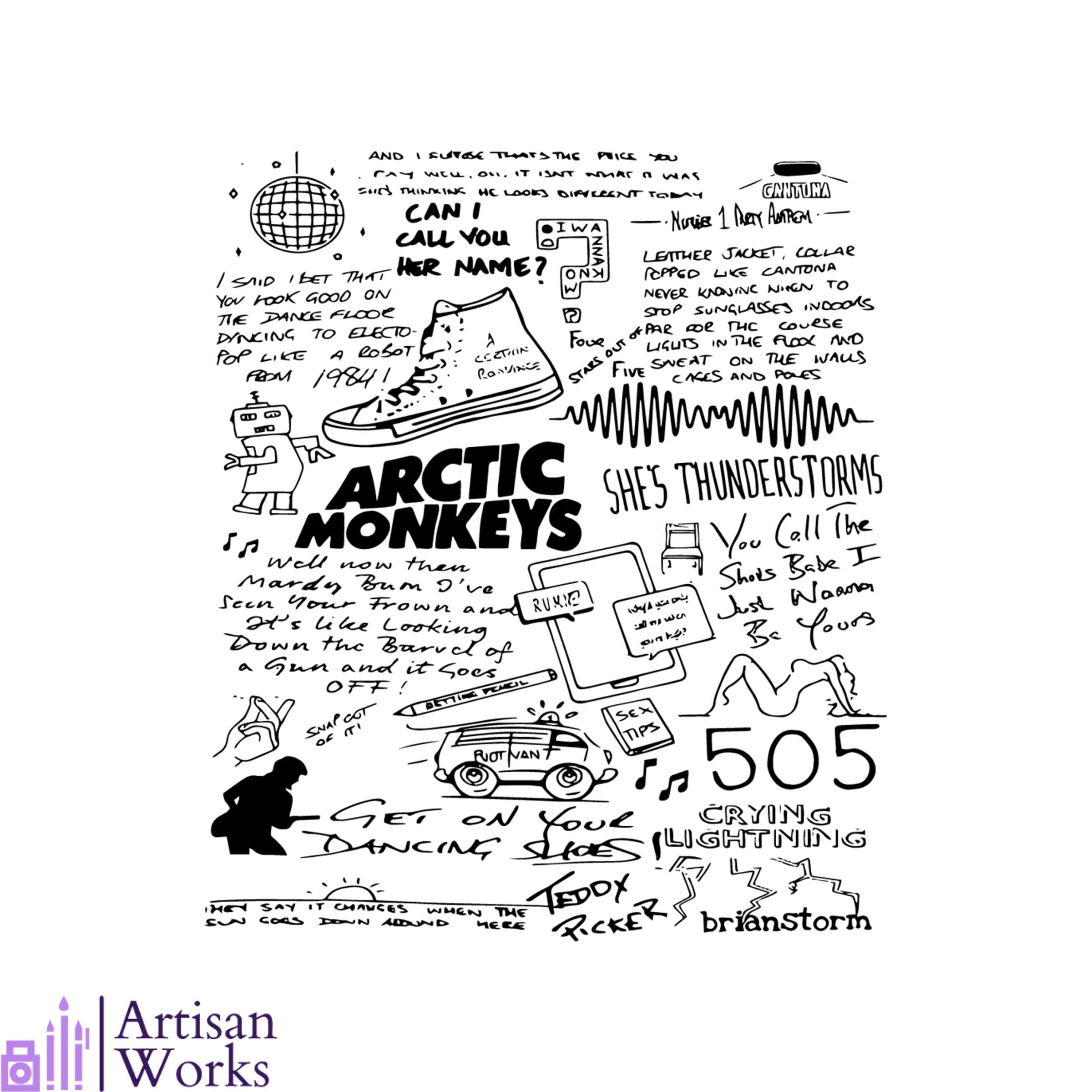 Arctic Monkeys Lyric Album Song Best SVG Cutting Digital Fil | Inspire ...