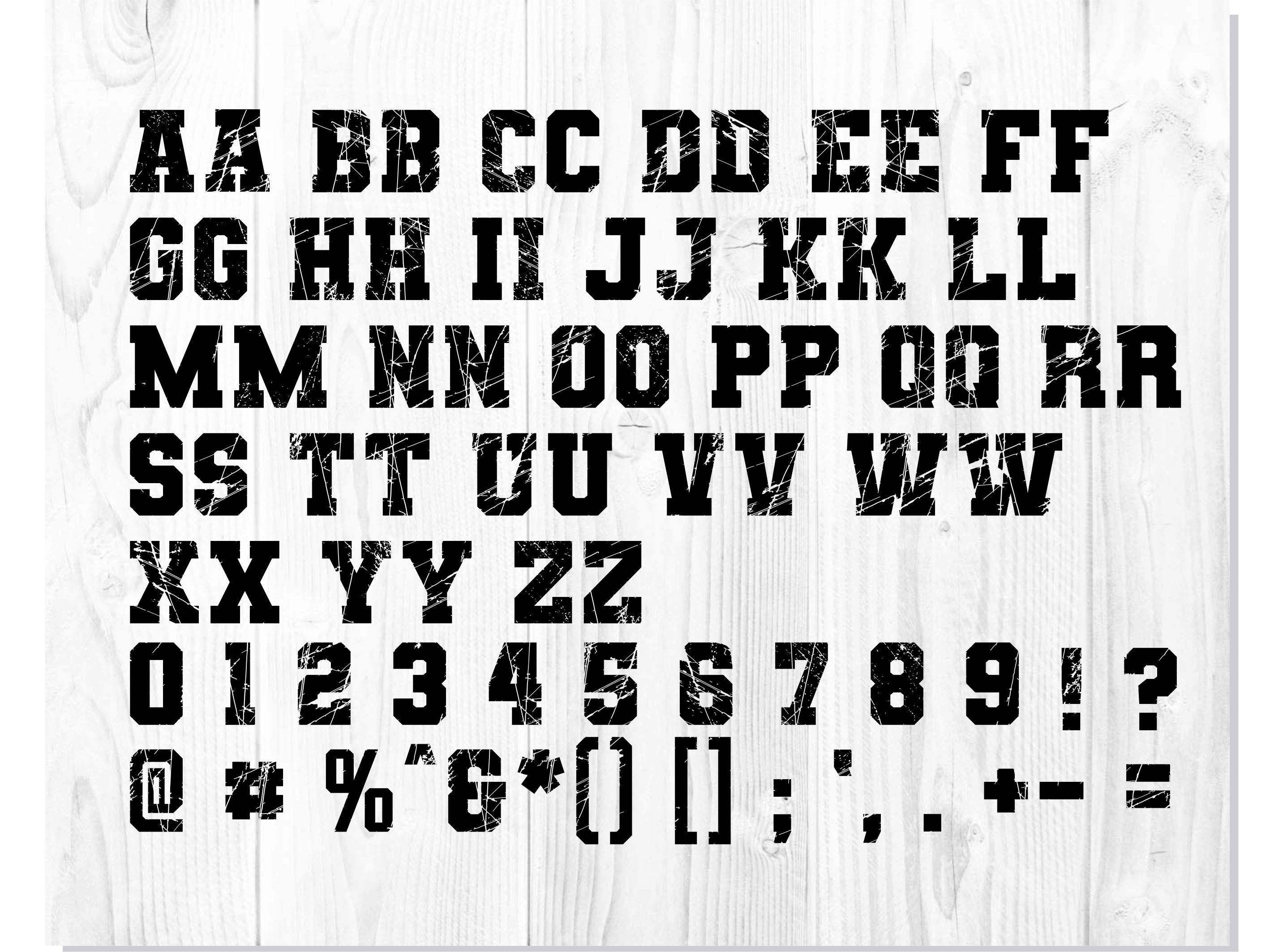 Varsity Vintage Font OTF College Distressed Font, Varsity, 52% OFF