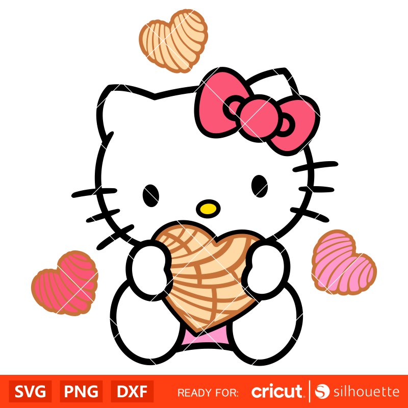 Concha Hello Kitty Svg, Sanrio Svg, Hello Kitty Svg, Kawaii | Inspire ...