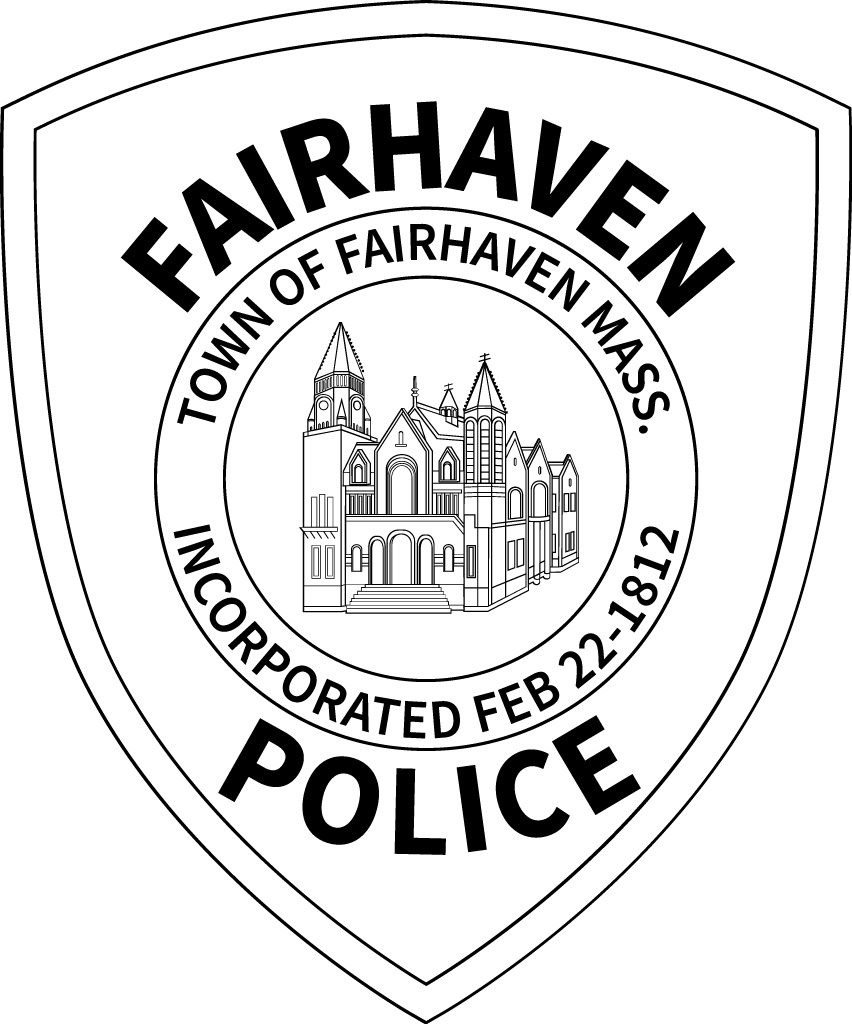 Town of Fairhaven police Badge Mass vector svg line art cnc - Inspire ...